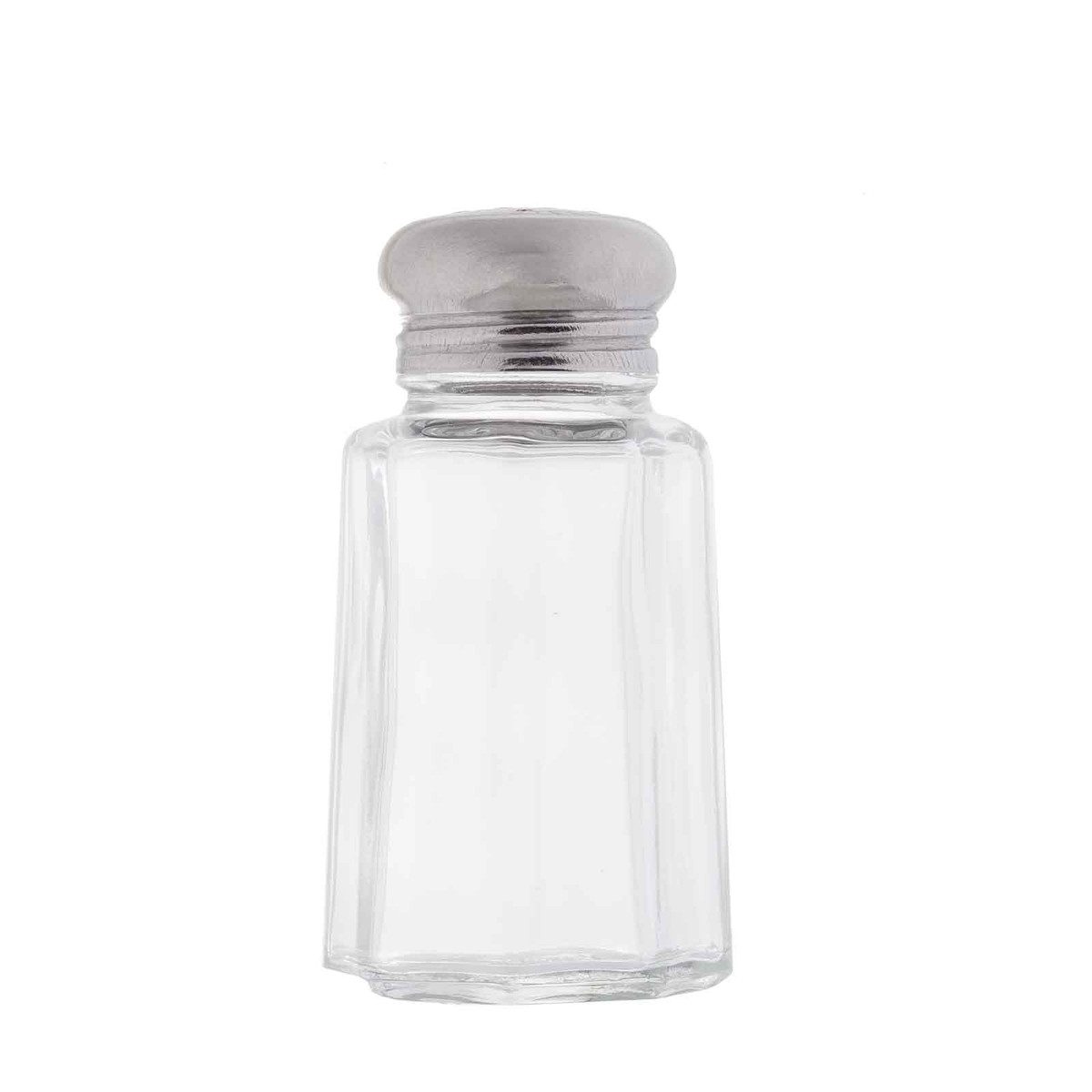 TableCraft Panelled Salt & Pepper Shakers - Stainless Steel Tops 150T/