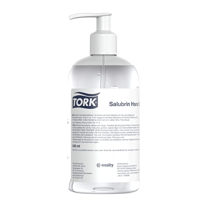 Tork Salubrin Gel Hand Sanitiser (500ml) (6)