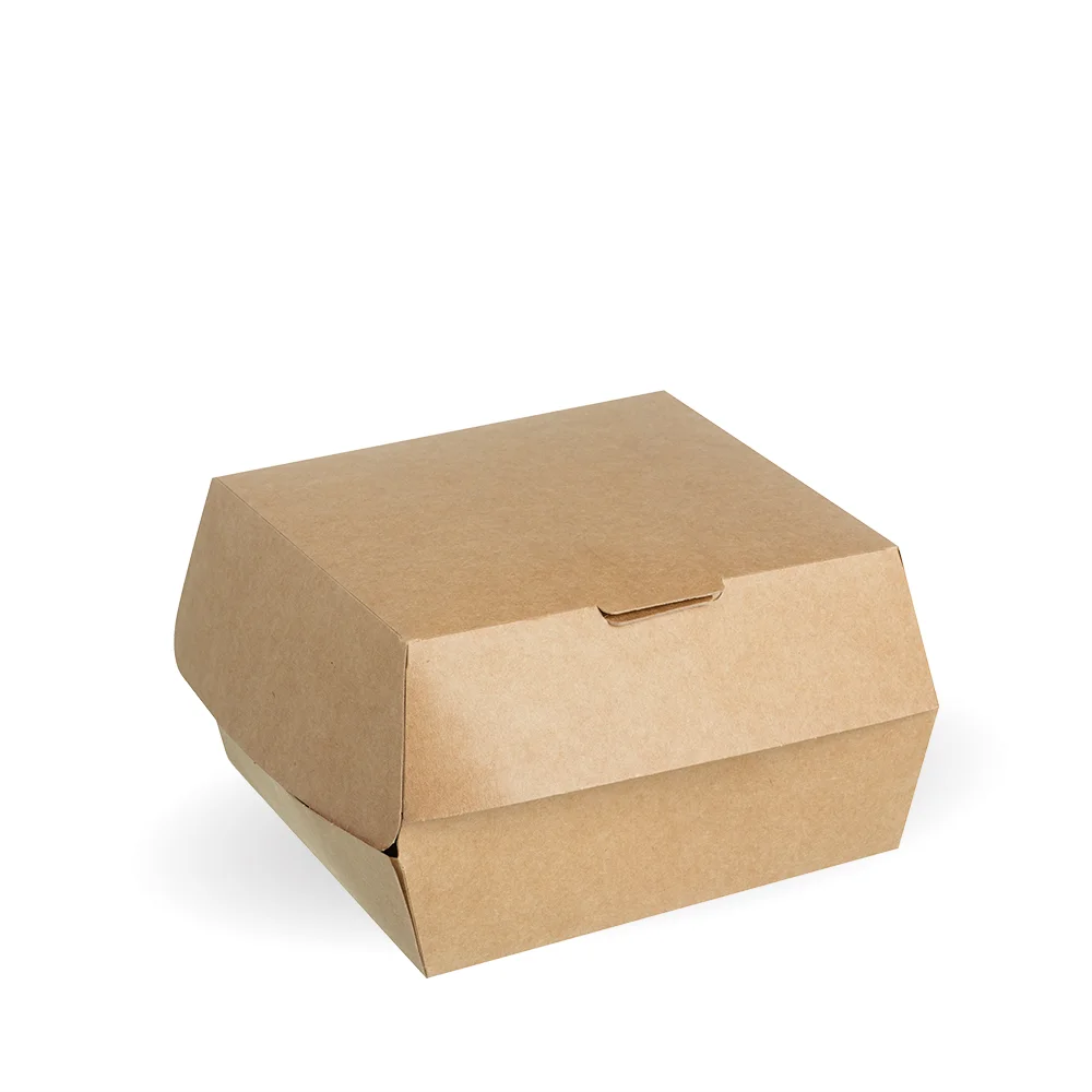 BioPak Kraft Burger Boxes (600) | Burger Boxes Wholesale UK