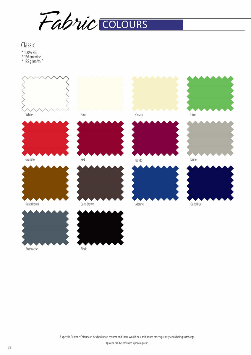 Plisse pleat table skirting | Foremost Products, Glasgow