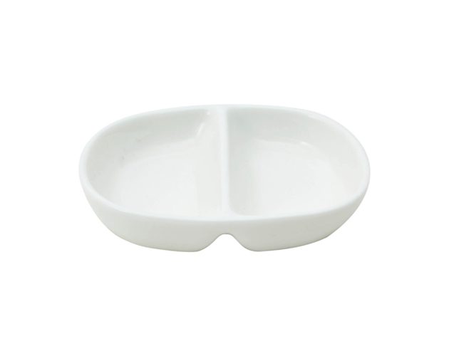 Sango White Divided Bowl 9x7cm (6)