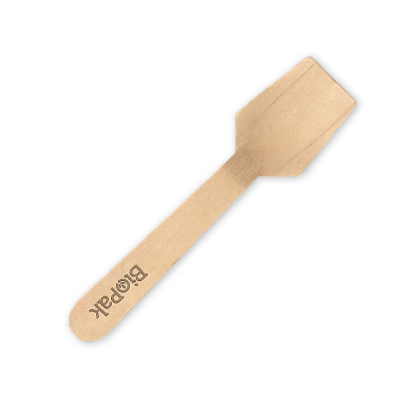 BioPak 9.5cm Wooden Ice Cream Spoons (2,000) - Buy Bulk UK