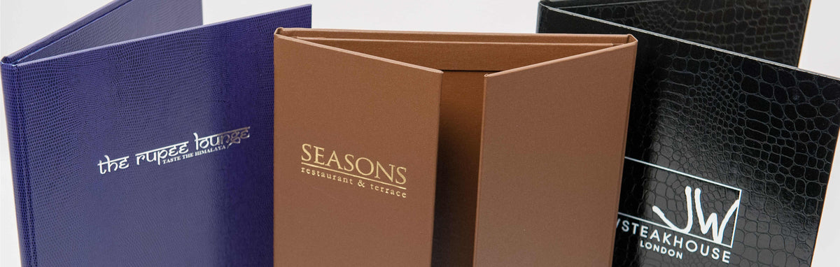 Menu Covers | Various Materials | Foremost Products, Glasgow
