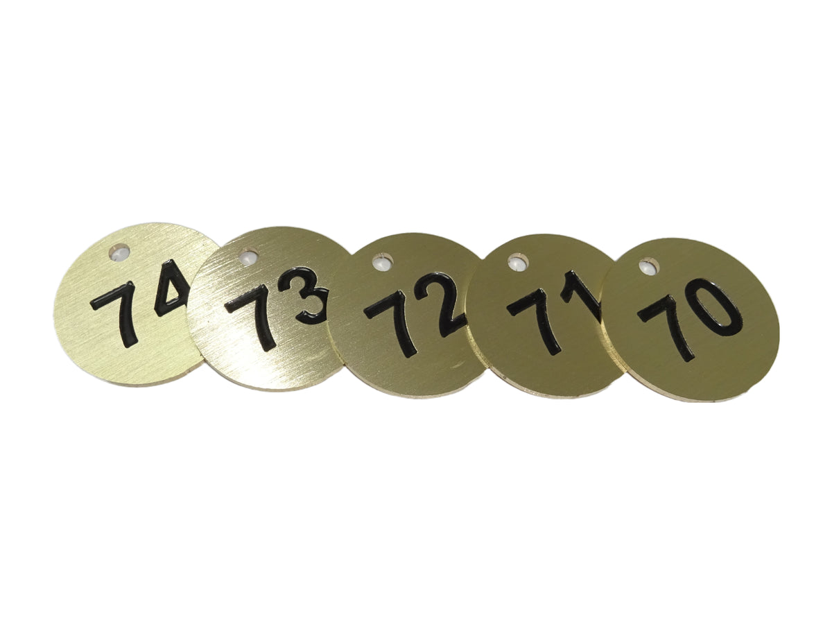 Circular brass key tag | Foremost Products, Glasgow