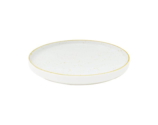 Sango Java Decorated Kaden Low Presentation Plate Barley Cream