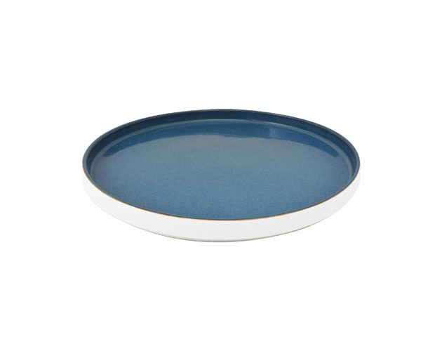 Sango Java Decorated Kaden Low Presentation Plate Horizon Blue