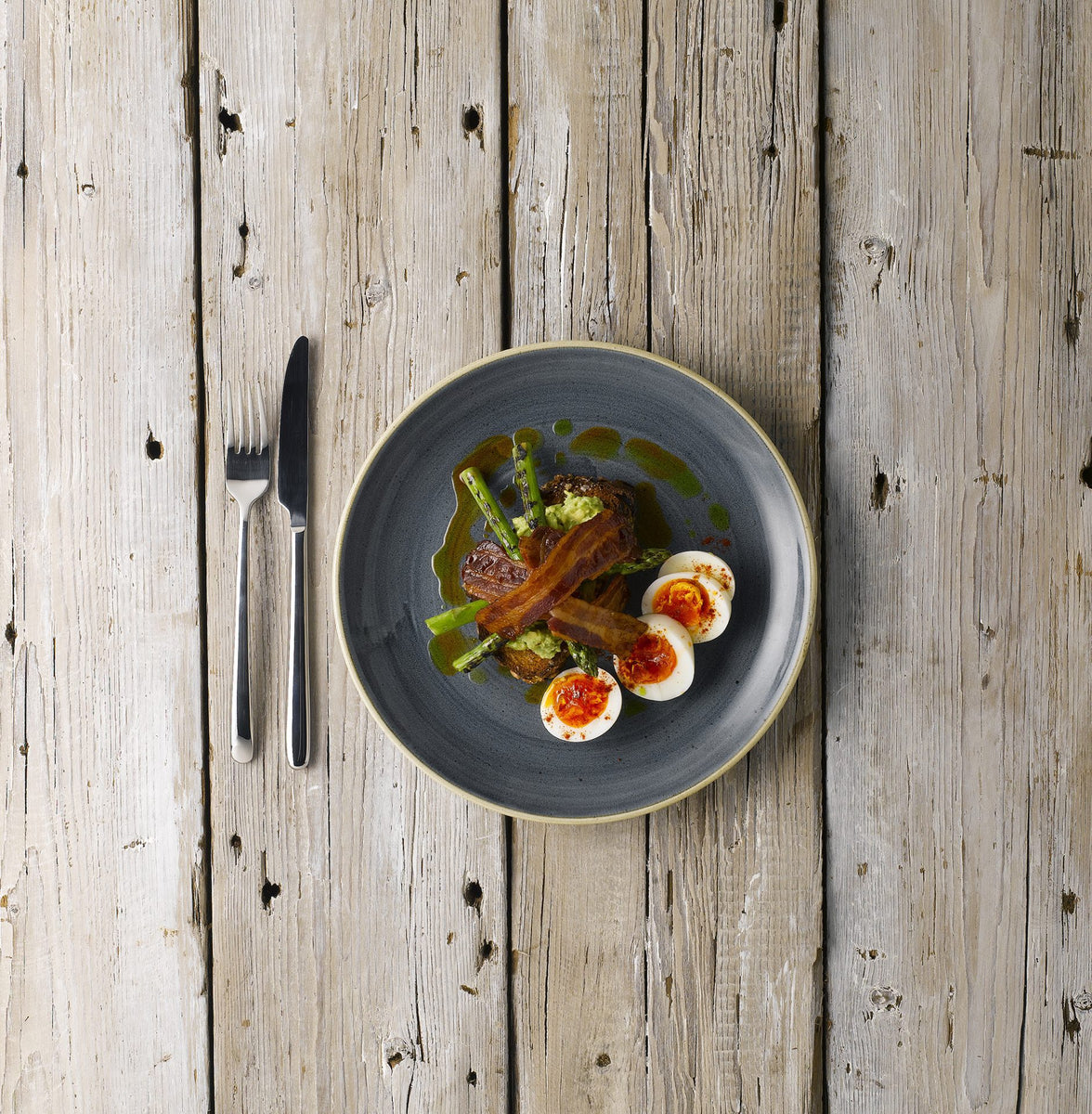 Churchill Stonecast Blueberry Evolve Coupe Plate