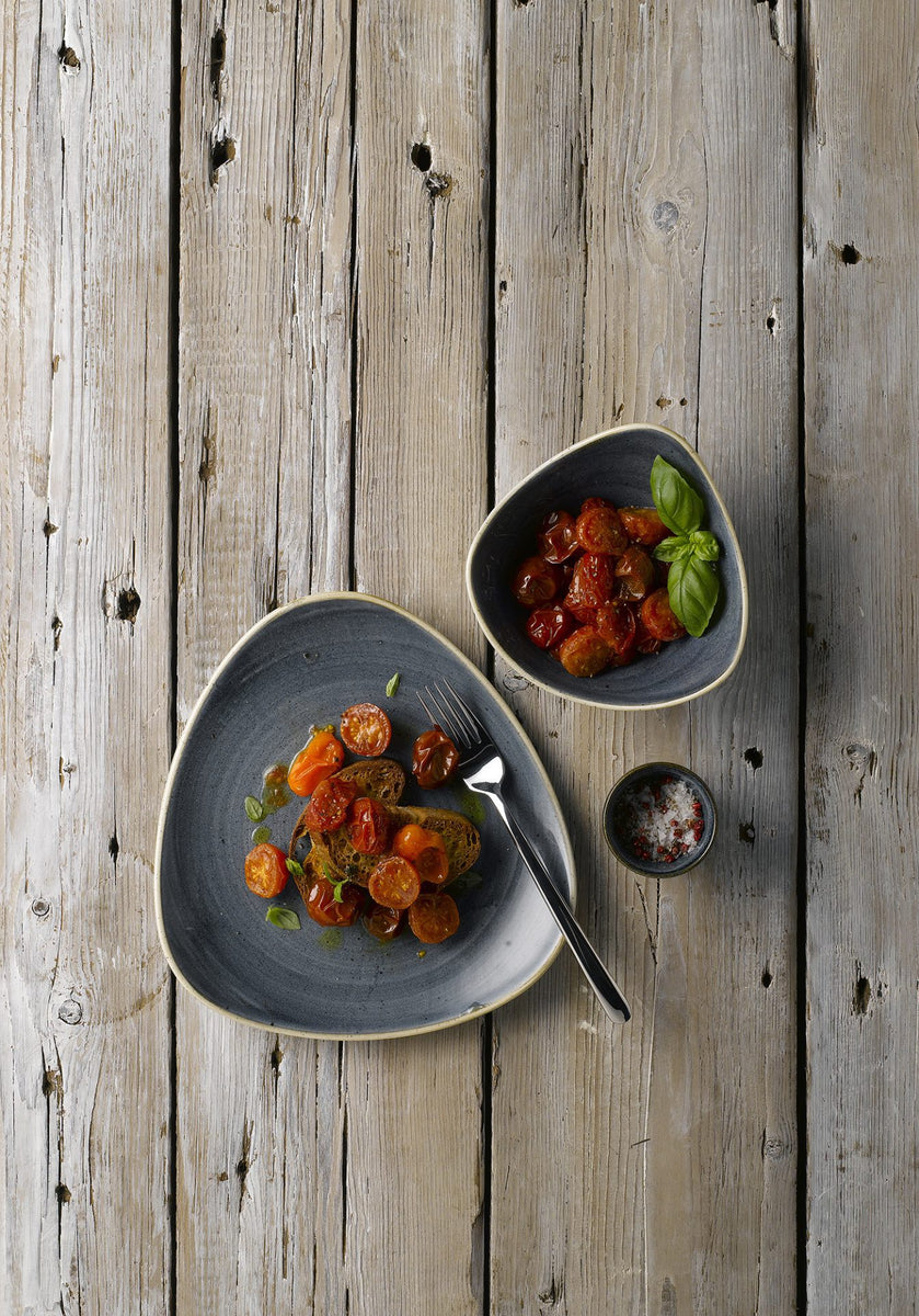 Churchill Stonecast Blueberry Lotus Bowl