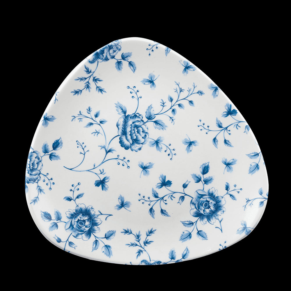 Churchill Rose Chintz Prague Triangle Plate 22.9cm (12)