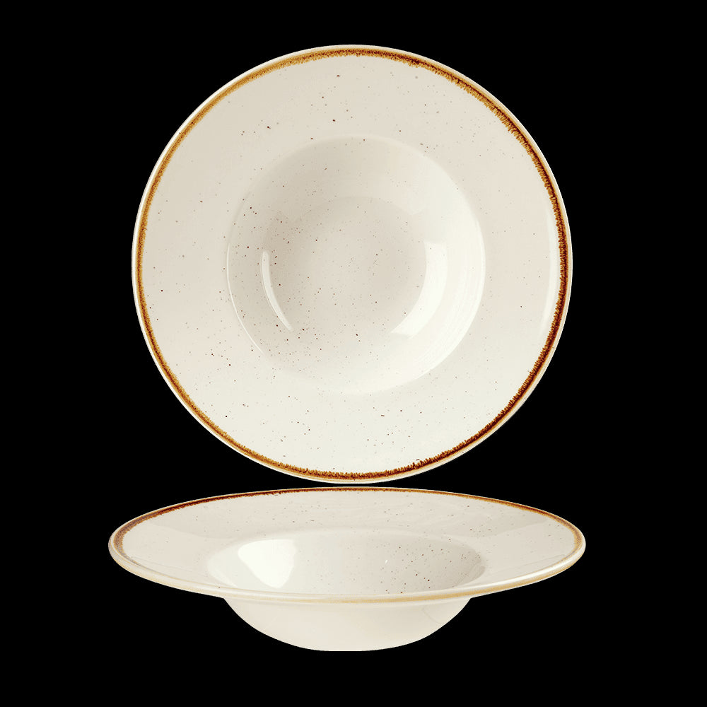 Churchill Stonecast Barley White Wide Rim Bowl