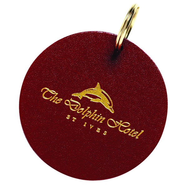 Circular Key Fob | Bonded Leather | Foremost Products, Glasgow