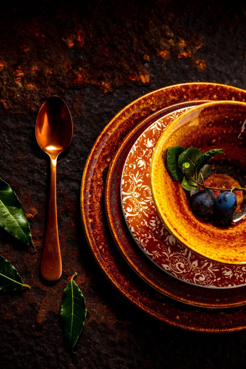 Steelite Vesuvius Amber Plate Coupe