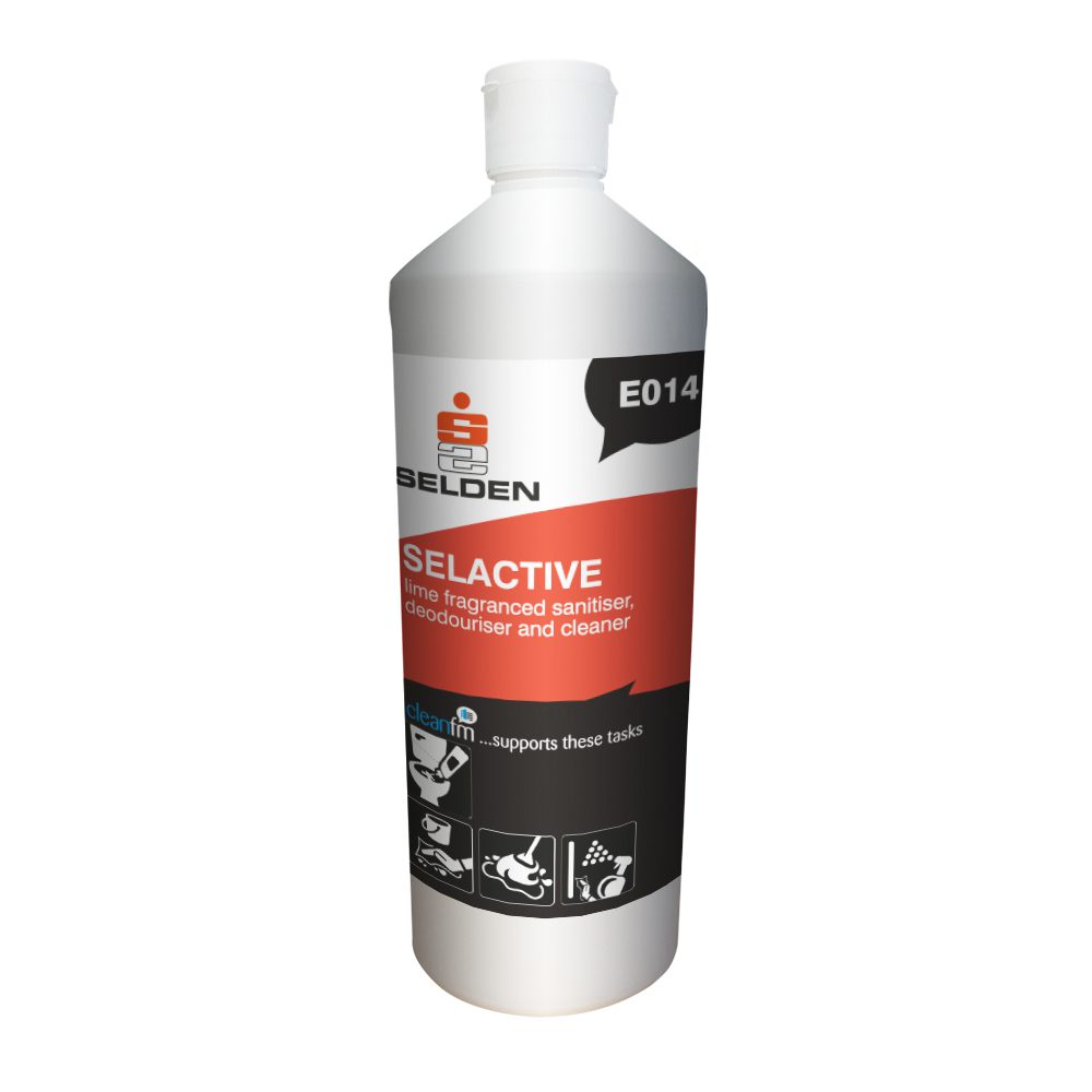 Selden Selactive 3in1 Cleaner Disinfectant (12 x 1 Litre)