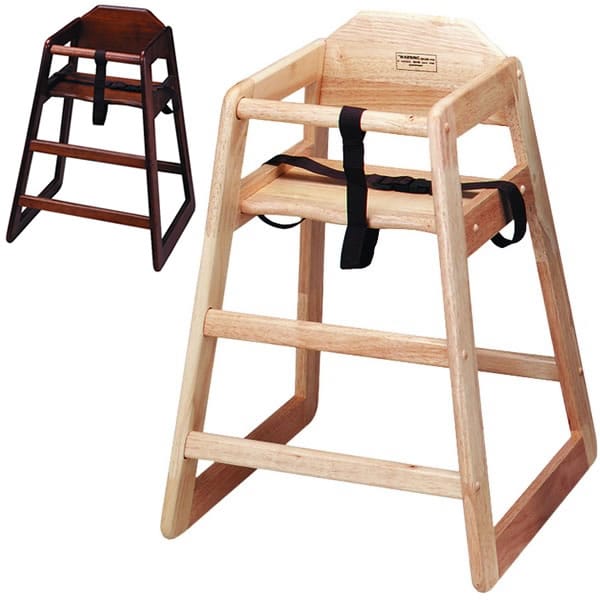 High Chairs for Restaurants UK - Stackable Wooden High Chair